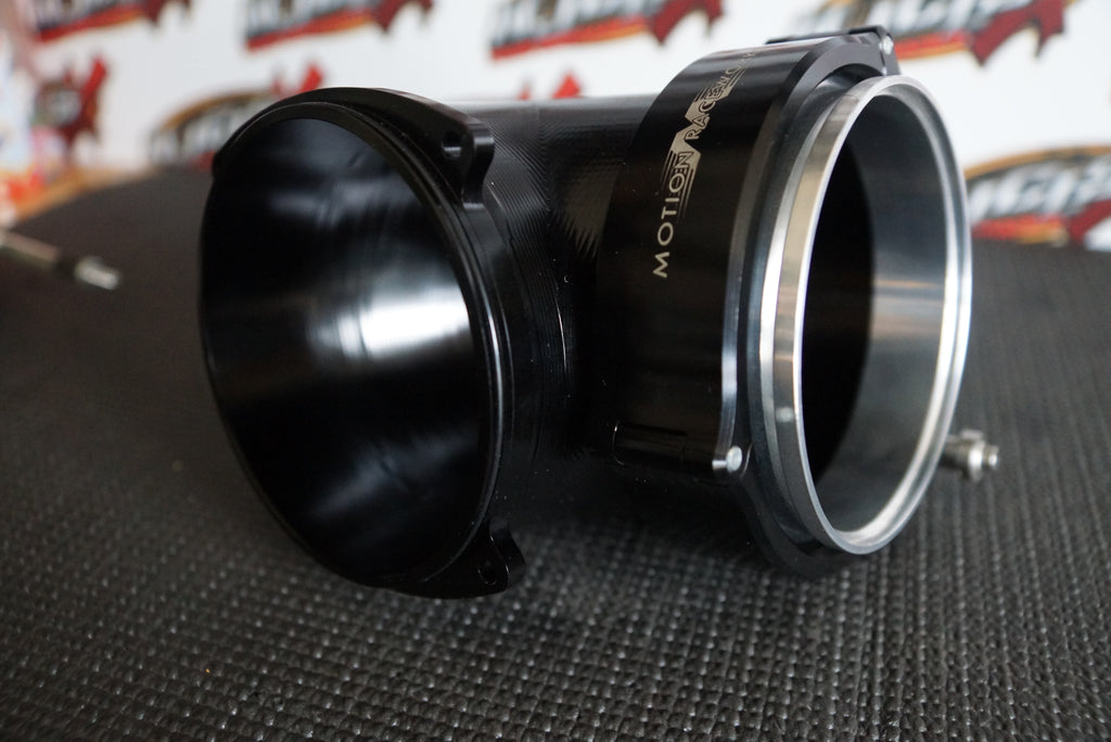 Motion Raceworks High Flow 90° Tight Radius 4" Quick Seal Attachment f ...